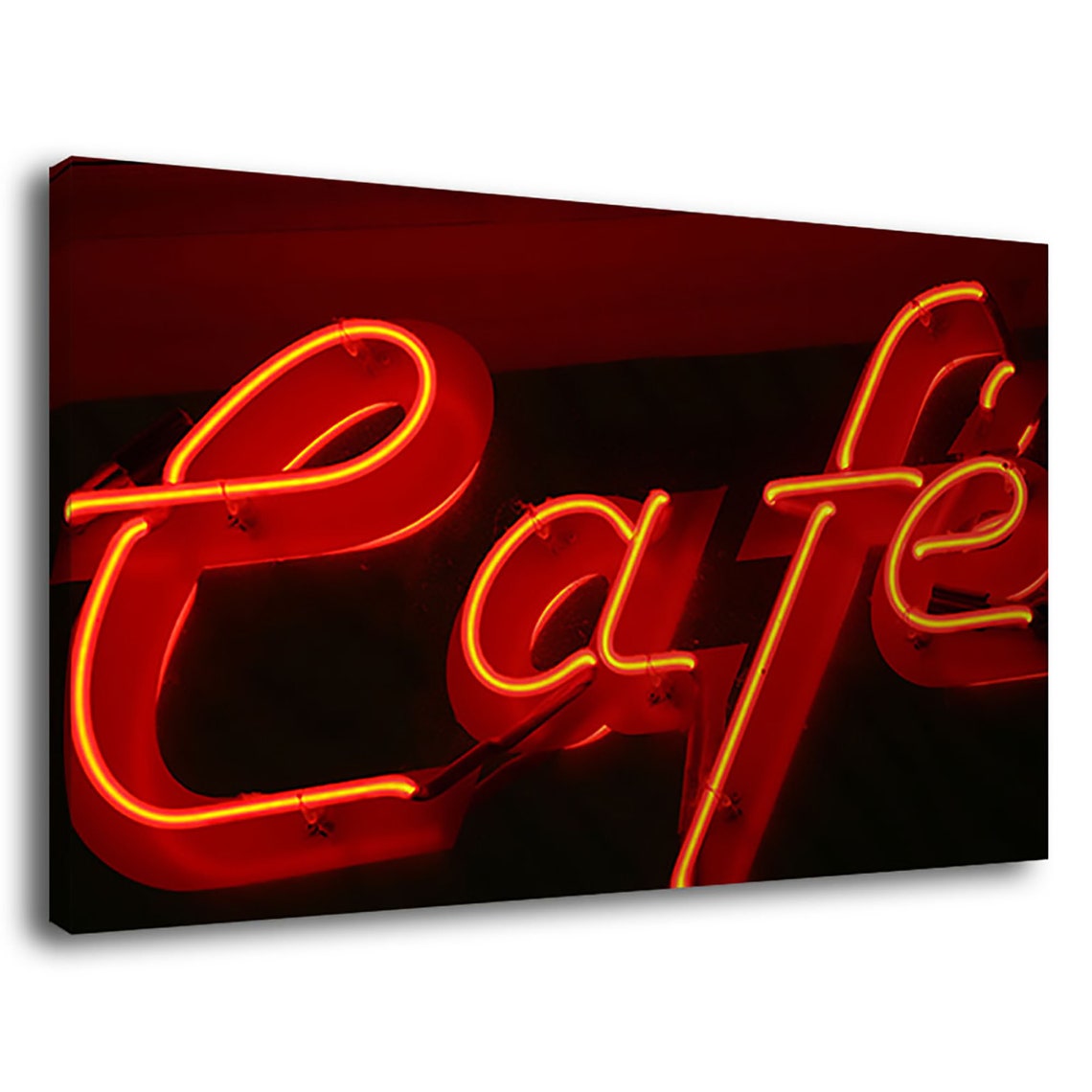 Neon Cafe Neon Sign Coffee Bar Tea Drinks Canvas Print Wall | Etsy