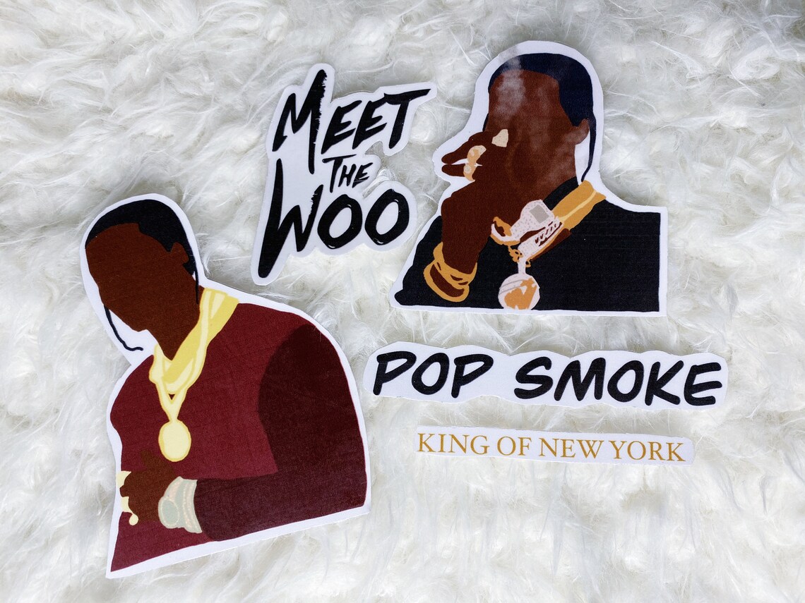 Pop Smoke Sticker Set water Proof | Etsy