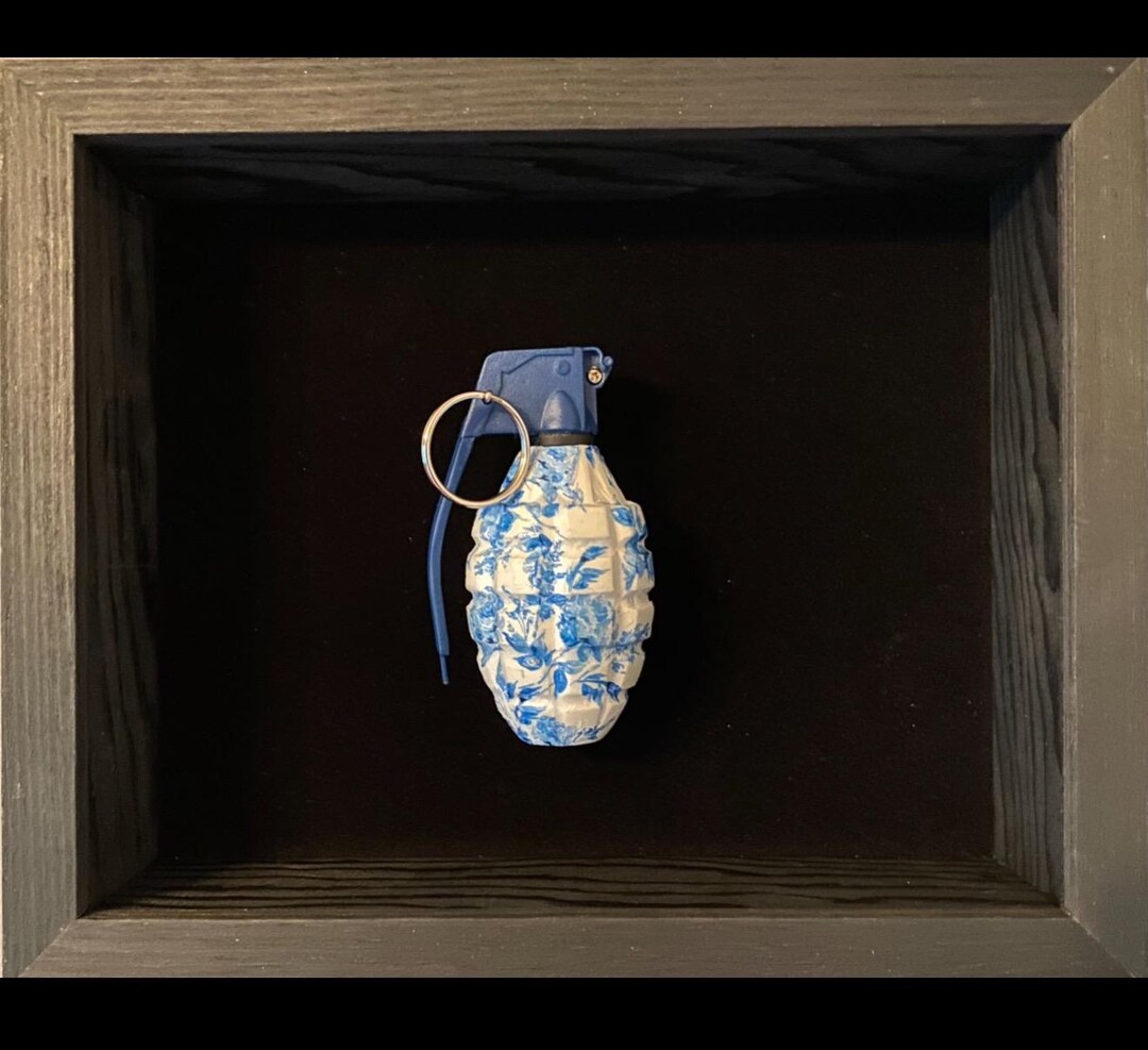 Decorative Grenade in Shadow Box for Wall or Desk Display - Etsy