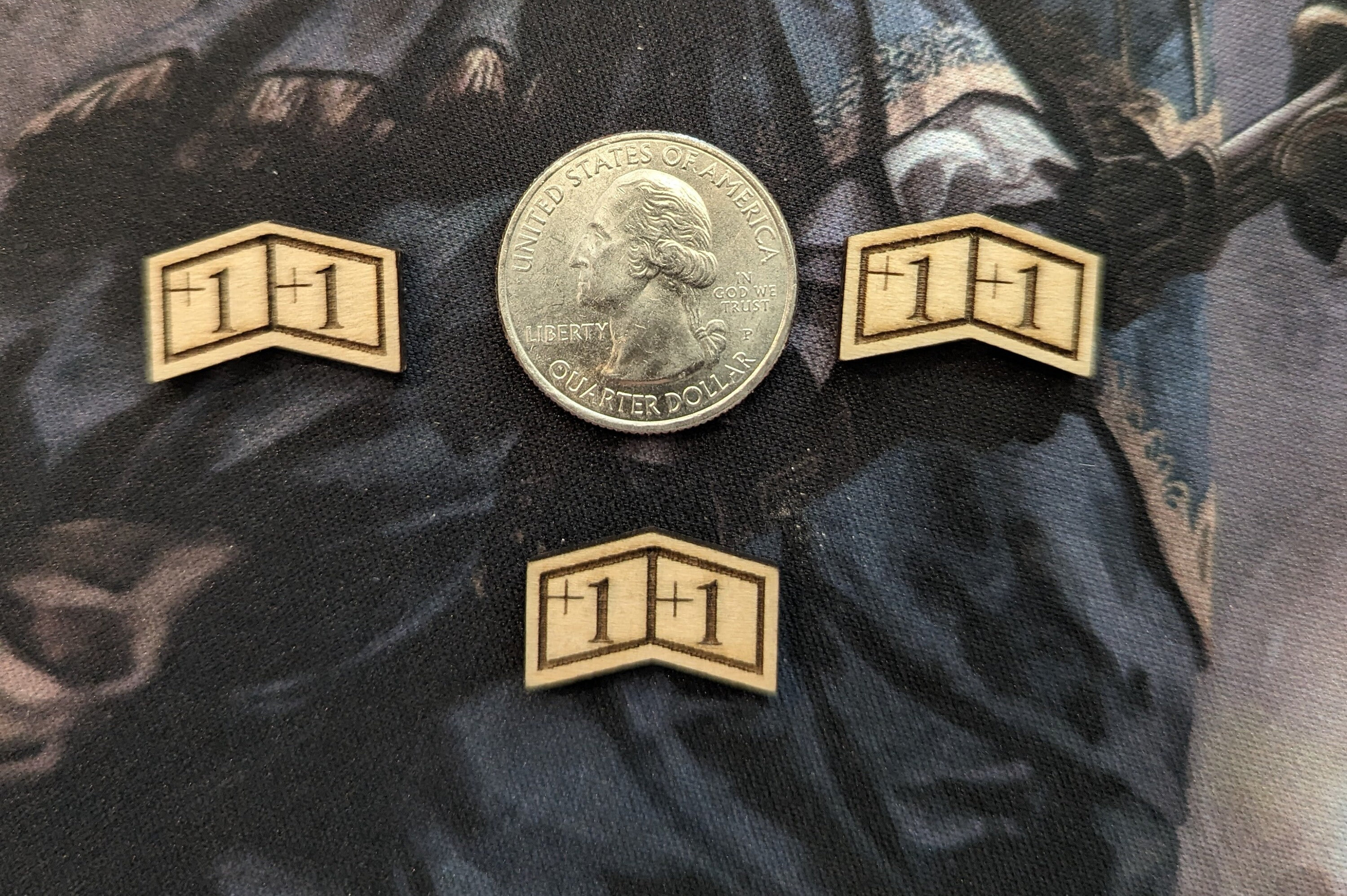 Laser Engraved Wood 1/1 Counters for MTG Magic TCG - Etsy