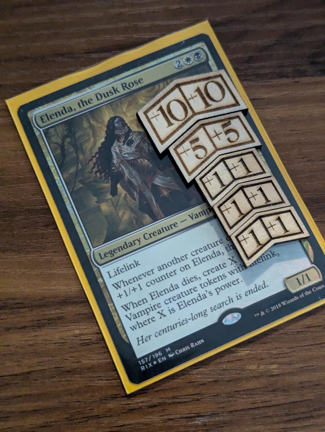 Laser Engraved Wood +1/+1 Counters for MTG Magic TCG - Etsy
