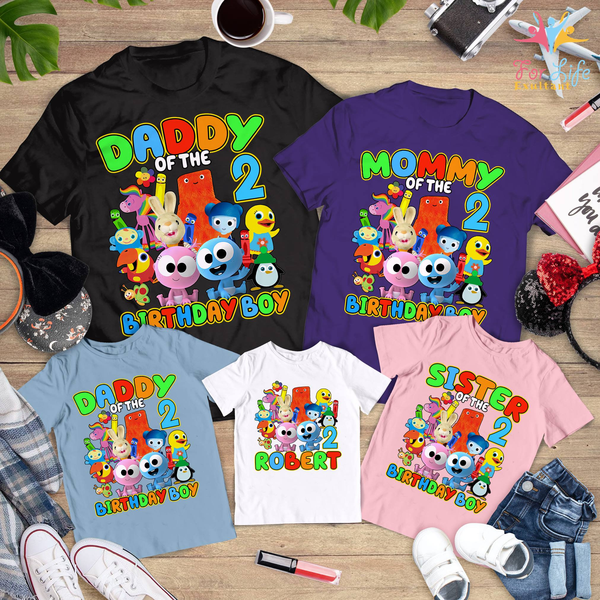 Baby First TV Family Matching T-Shirt Designed & Sold By Jennafer Hayes