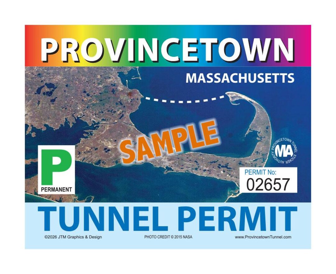 Magnetic PROVINCETOWN Tunnel Permit 3-pack - Etsy