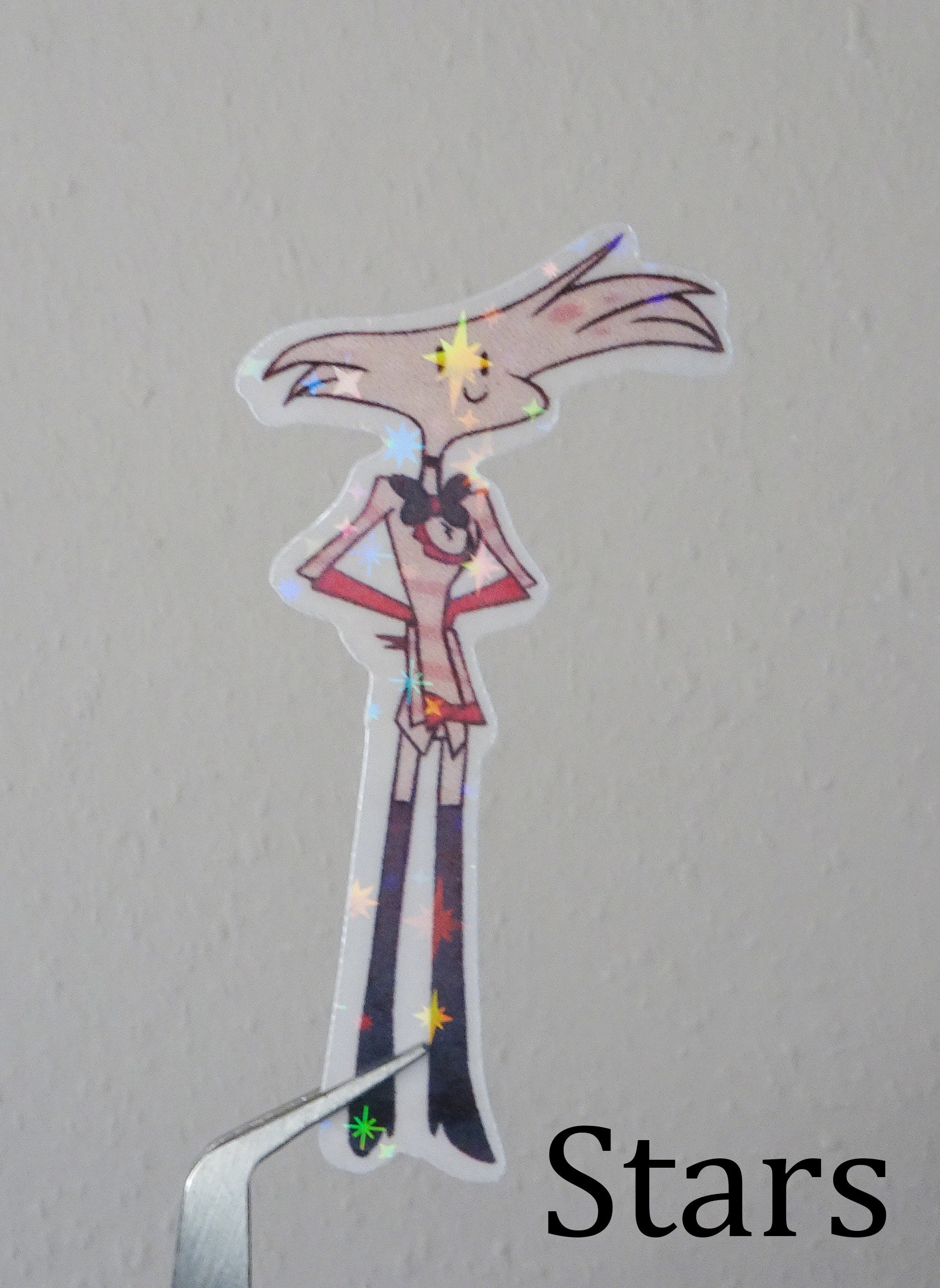 Smol Angel Dust Sticker Hazbin Hotel SET OF 9 - Etsy