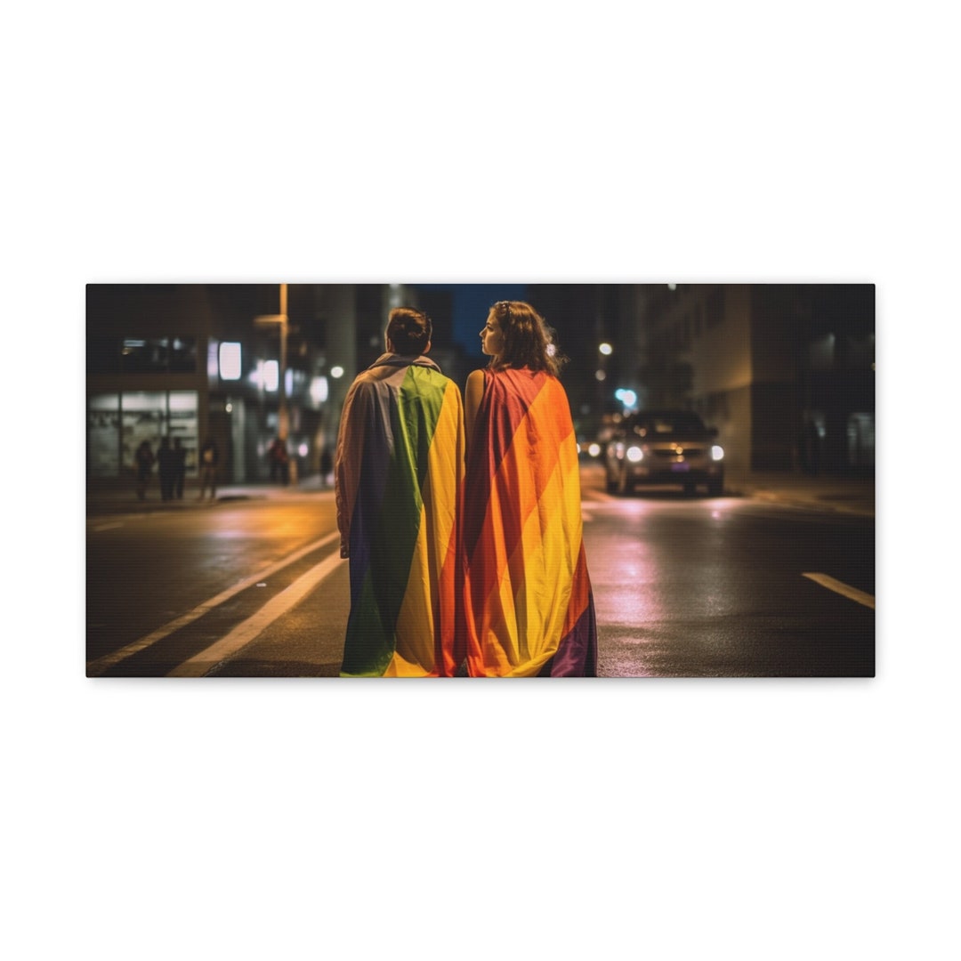 LGBTQ+ Pride Rainbow Flag Wall Art Decor | Gay Pride Wall Art | Queer ...