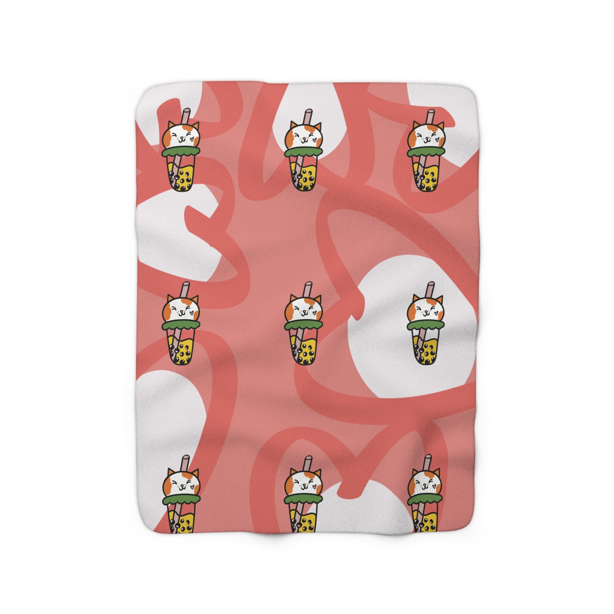 Bubble Tea Sherpa Blanket Boba Tea Blanket Kawaii Blanket - Etsy