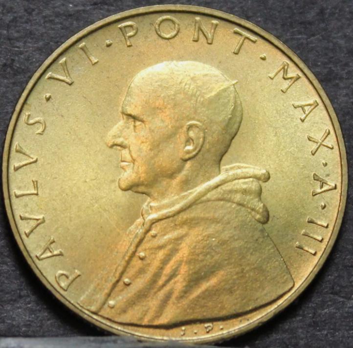 Vatican City Coin Set — 2 UNC Lira Coins, Pope Paul VI | 1970 Papal ...