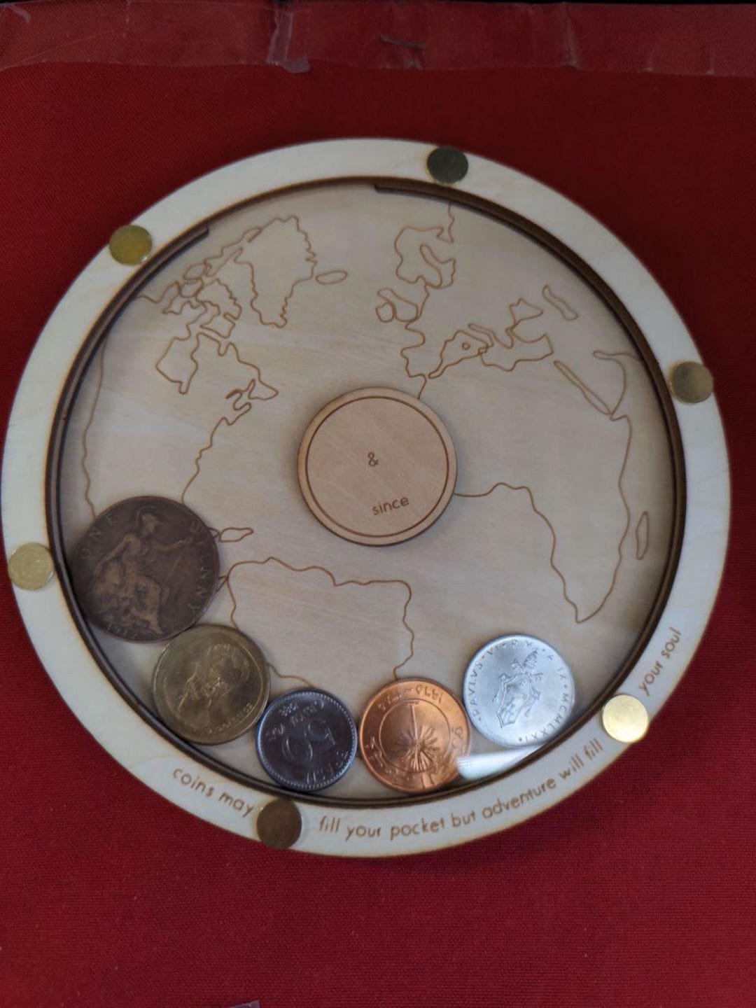 Travel-themed Coin Collection Display Case 5 Coins Included - Etsy
