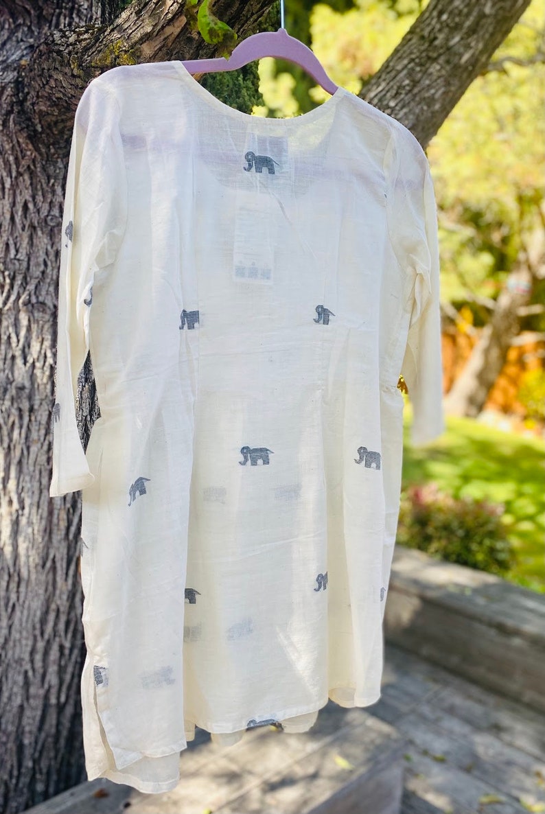 Muslin Jamdani Tunic - Etsy