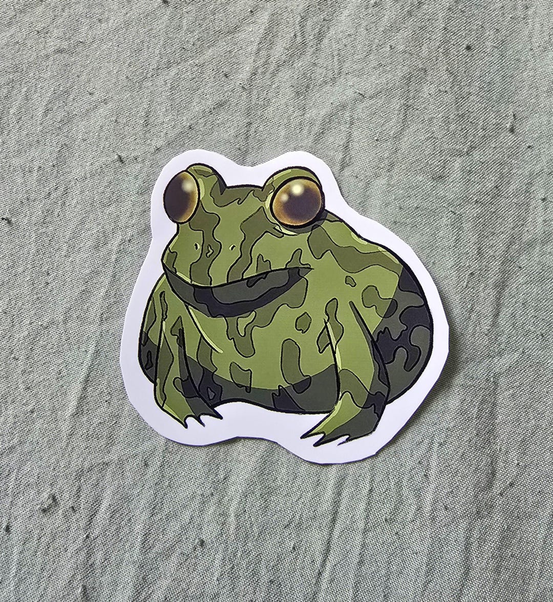 Green Spotted Toad Sticker Decal Perfect for Water Bottle or Laptop ...