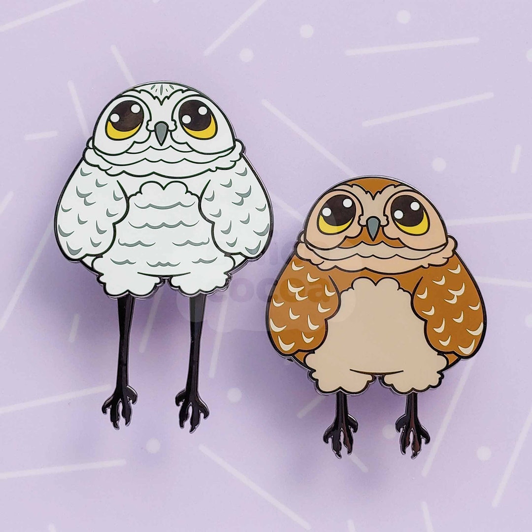 Sliding Owl Enamel Pins - Etsy