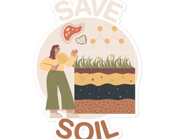 Save Soil Car Stickers - Etsy