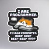 I Are Programmer Cute Cat Sticker, Perfect Gift for Coders and Tech ...