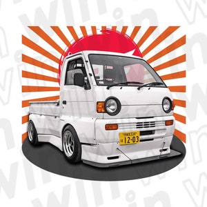 Kei Truck Sticker, Japanese Mini Truck Vinyl Decal for JDM Car ...