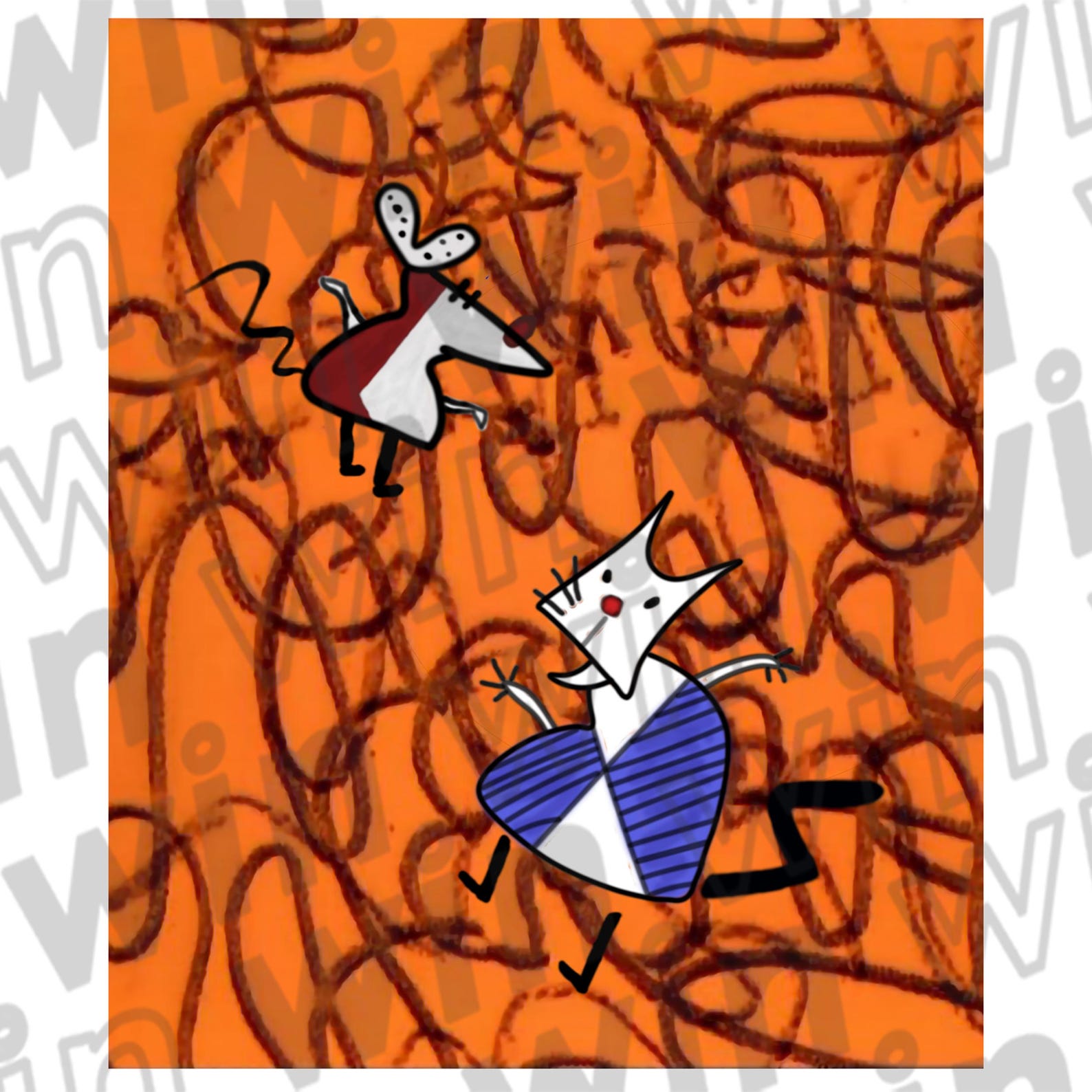 Worker and Parasite PNG, Retro Cartoon Clipart (digital Download) - Etsy