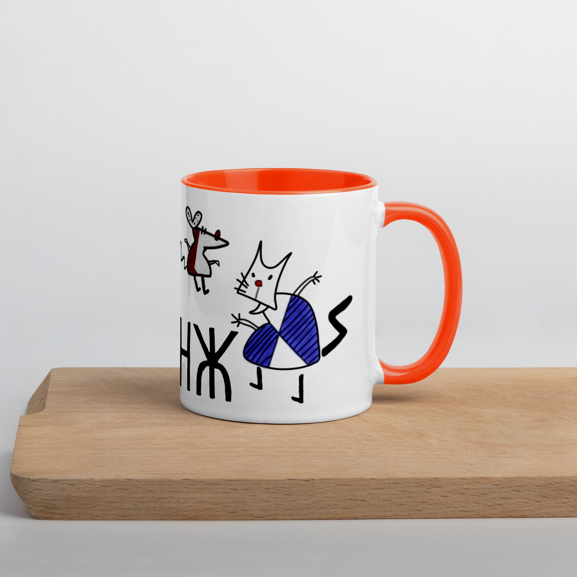 Worker and Parasite Mug, 90s Cartoon Spoof, Funny Nostalgia Ceramic Cup ...