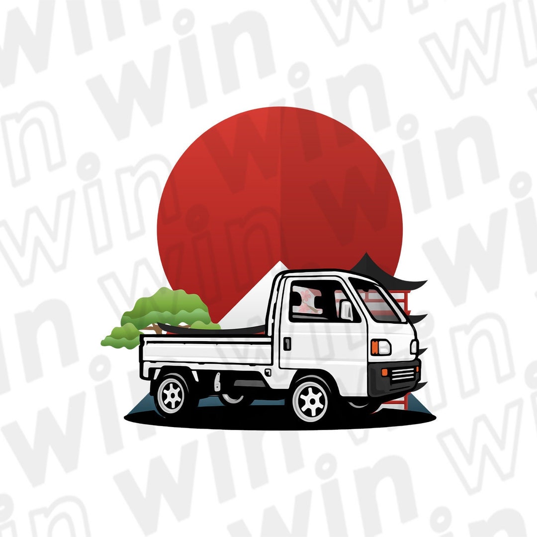 Kei Truck Sticker, Japanese Mini Truck Vinyl Decal for JDM Car ...