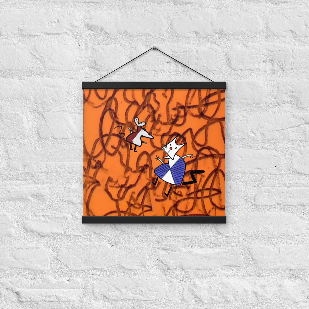 Worker and Parasite Poster With Hangers, 90s Cartoon Spoof Art ...