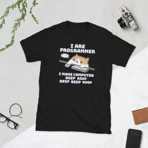 I Are Programmer T-shirt, Cute Cat Coding Tee, Gift for Coders, Tech ...