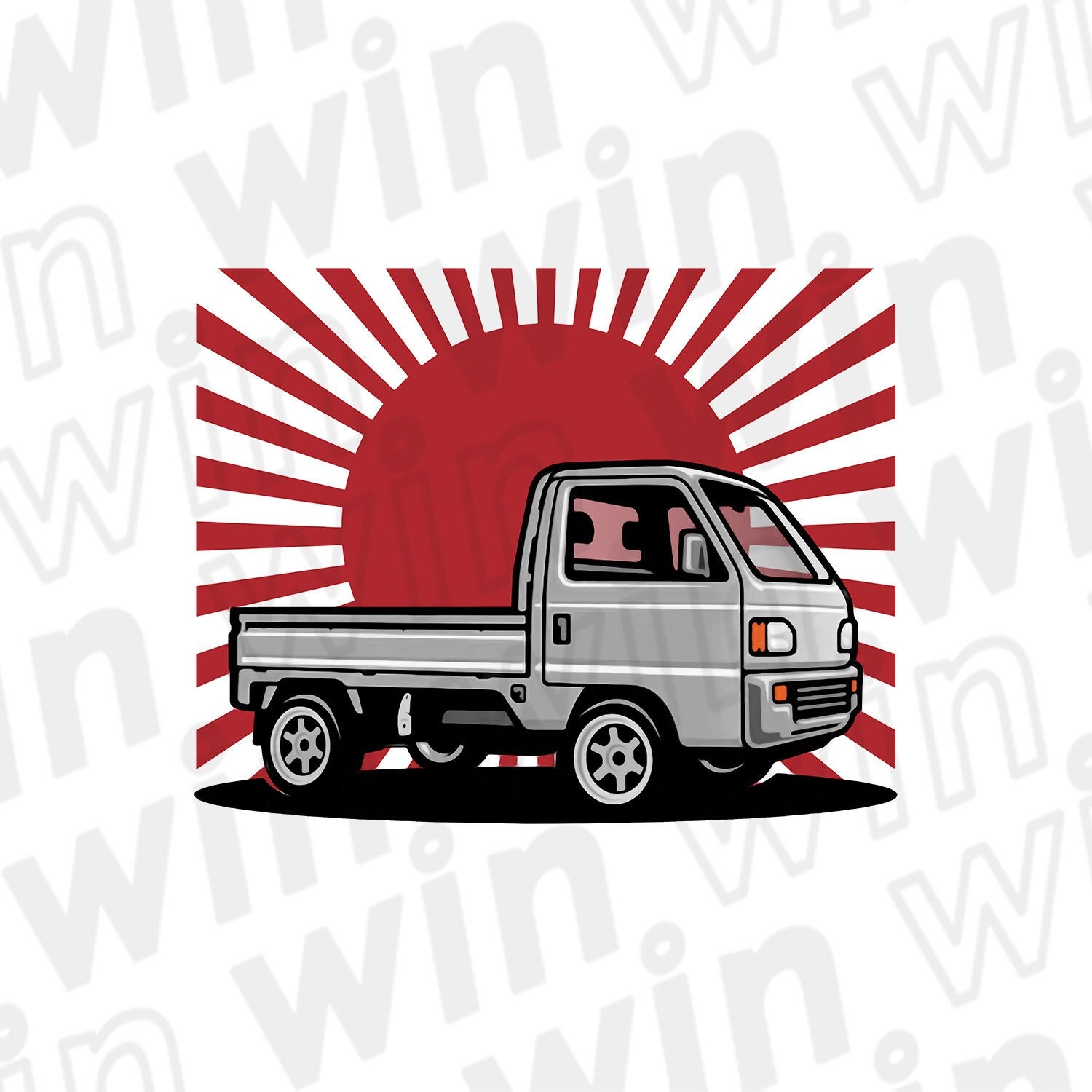 Kei Truck Sticker, Japanese Mini Truck Vinyl Decal for JDM Car ...