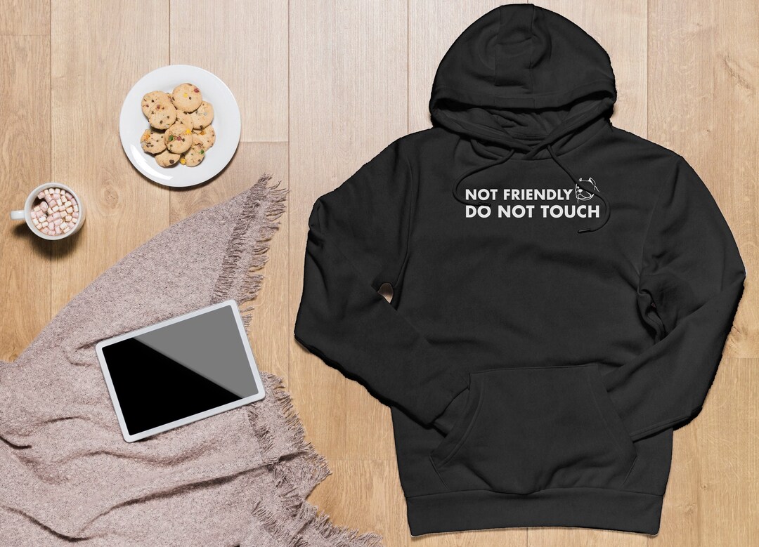 Not Friendly Do Not Touch Hoodie - Etsy