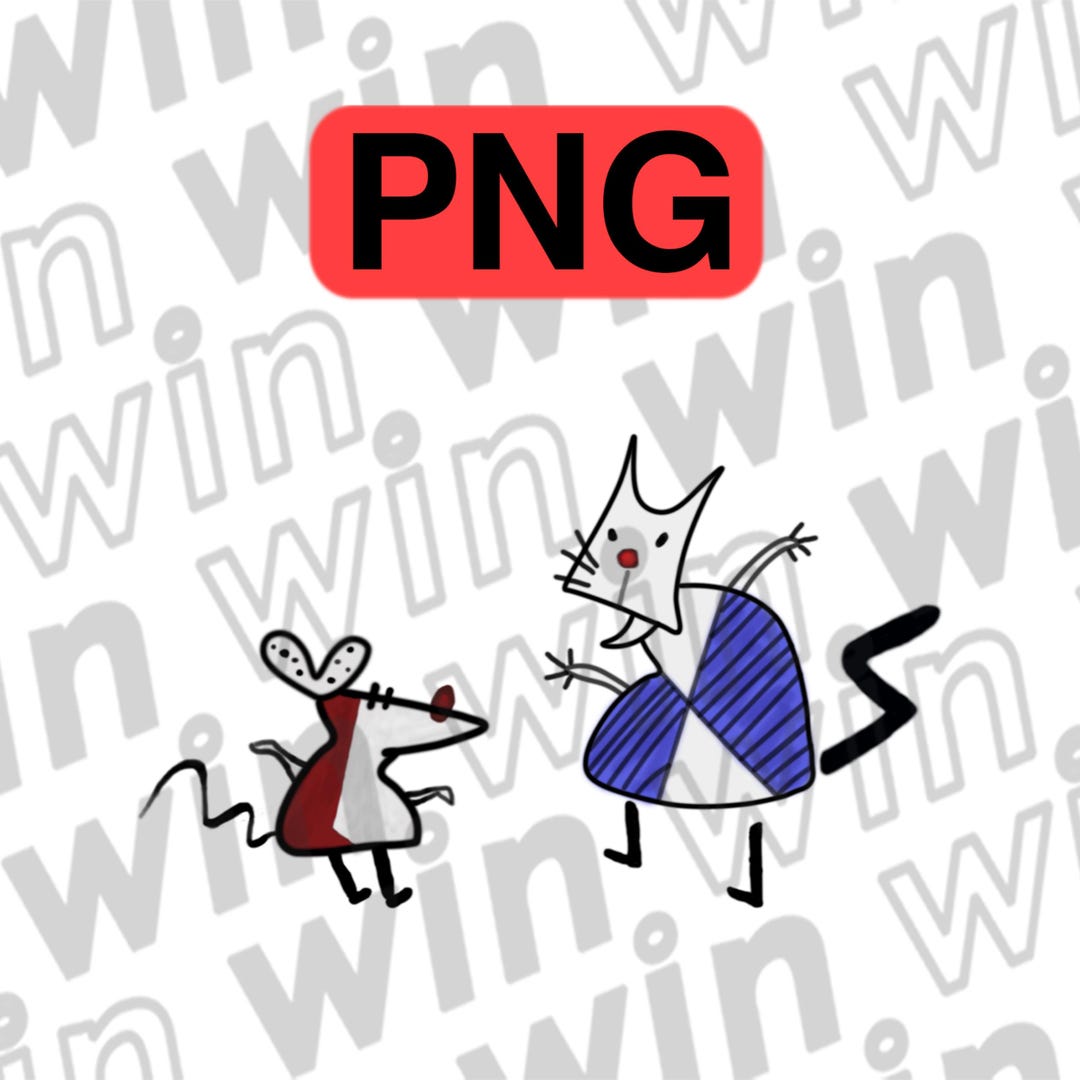 Worker and Parasite PNG, Retro Cartoon Digital Download, Funny Obscure ...