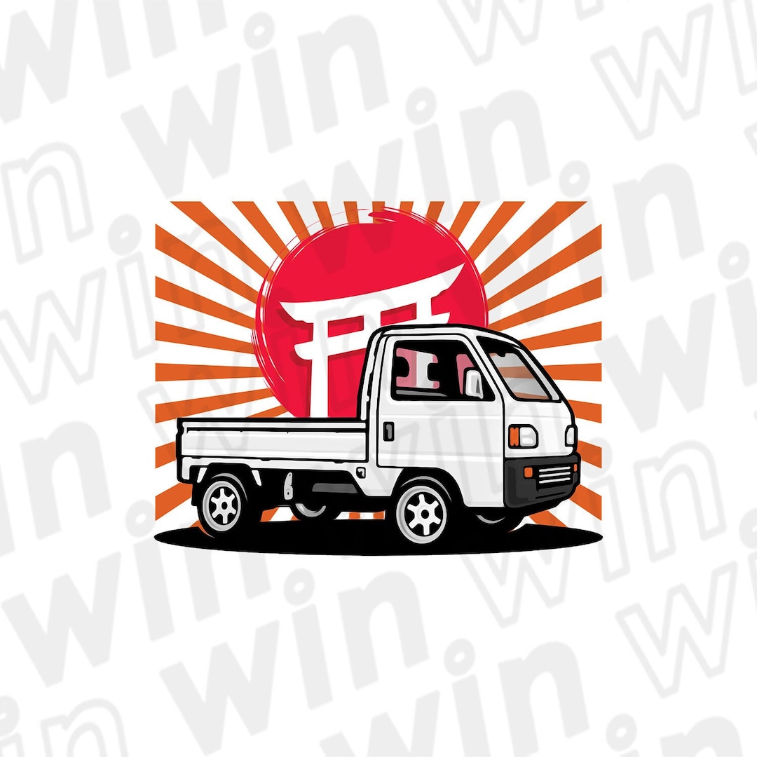Kei Truck Sticker, Japanese Mini Truck Vinyl Decal for JDM Car ...