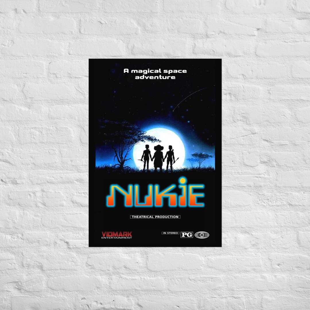 Nukie Poster, Funny Bad Movie Wall Art, 80s Cult Classic Alien Film ...