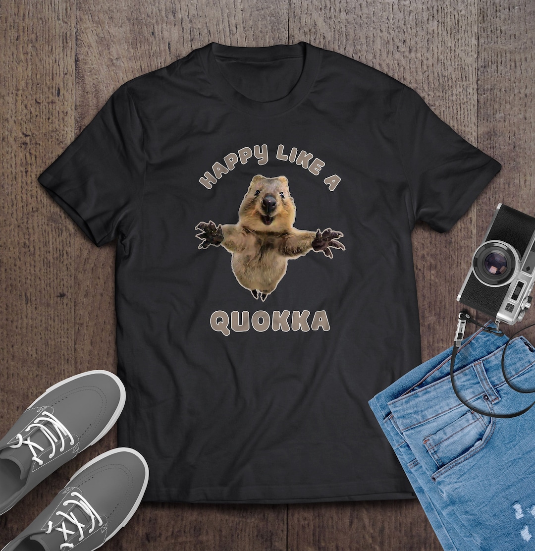 T-shirt Happy Quokka, cadeau pour les amoureux des animaux australiens ...