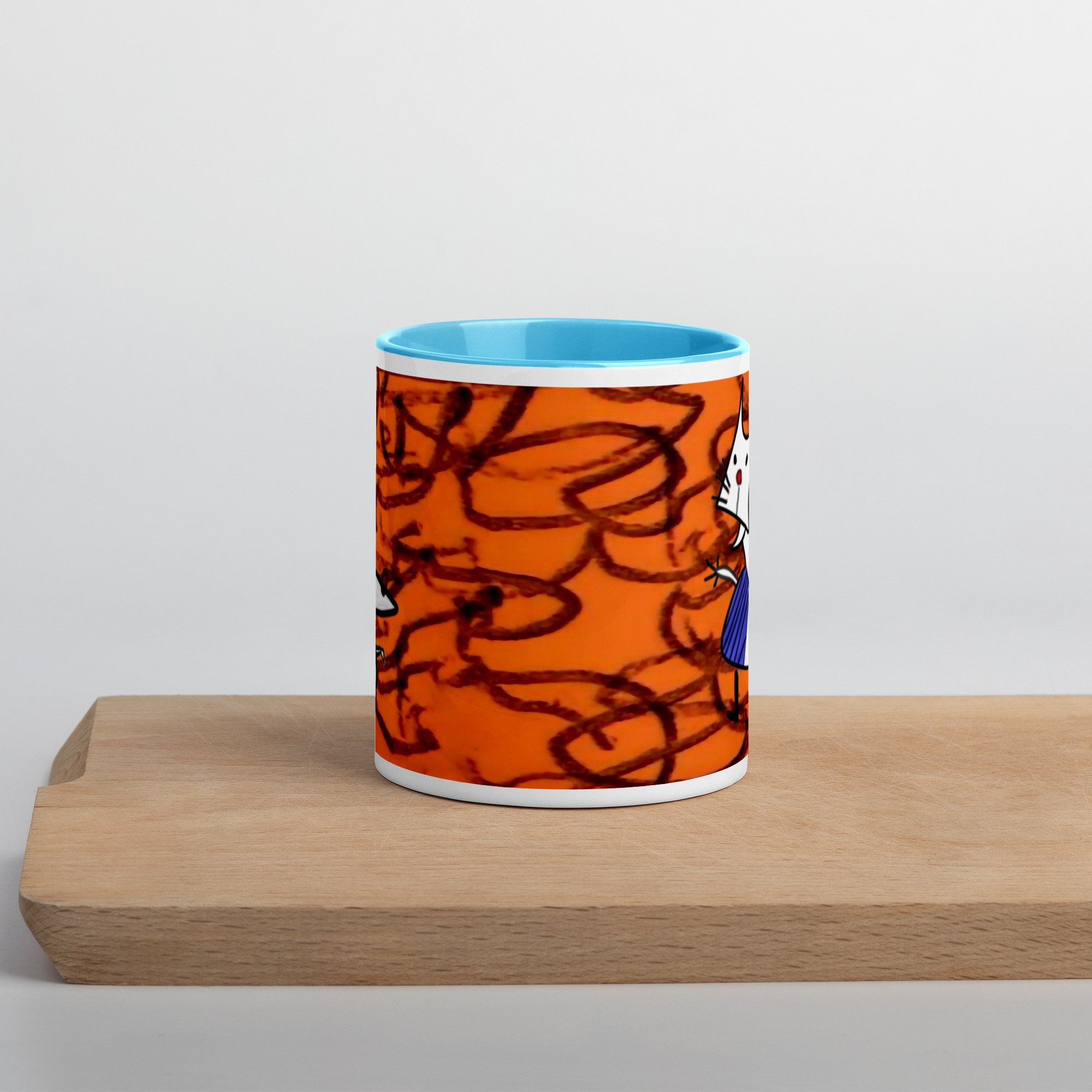 Worker and Parasite Mug, 90s Cartoon Spoof, Funny Nostalgia Ceramic Cup ...