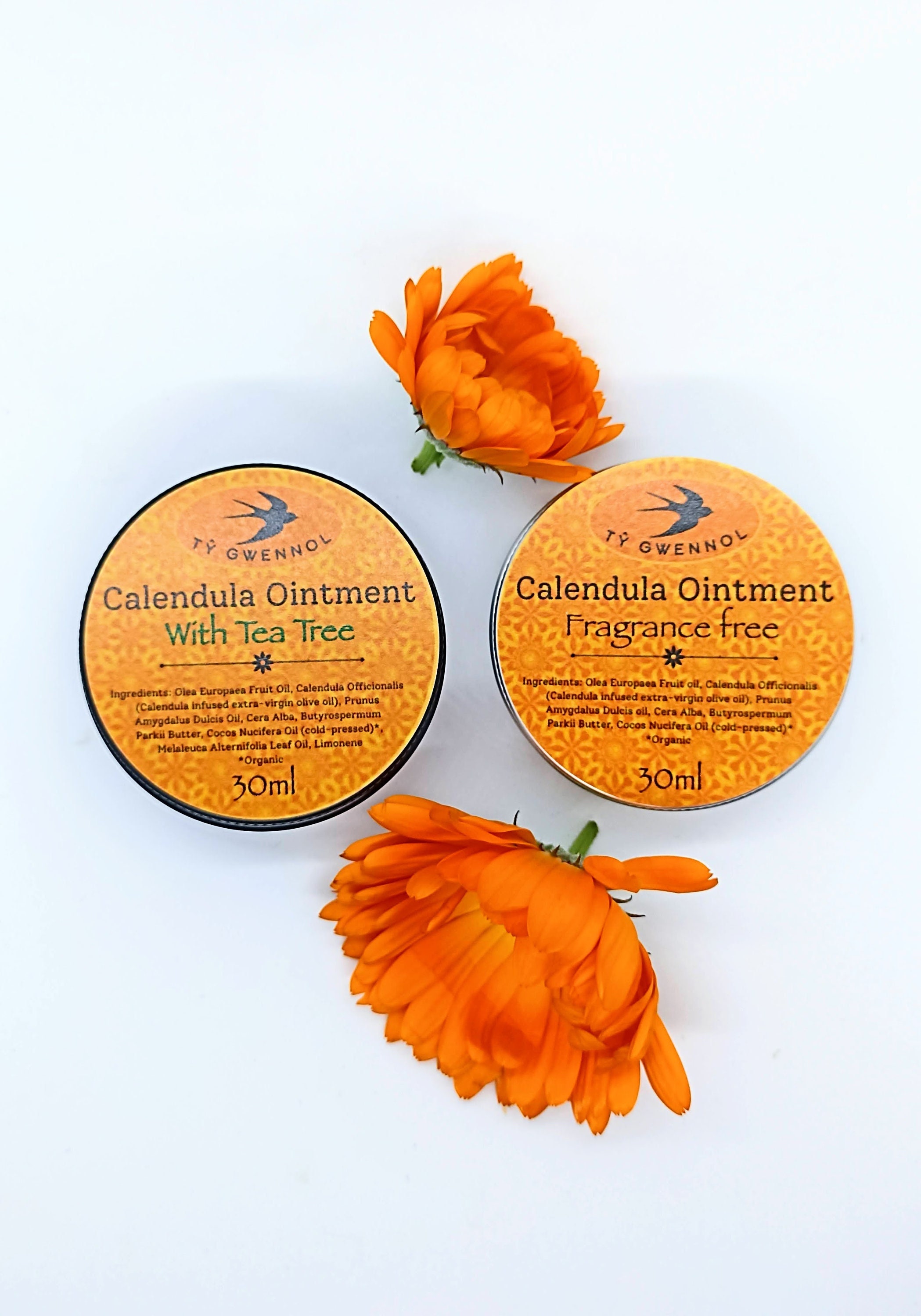 Calendula Ointment Botanical Salve With Beeswax, Coconut Oil and Shea ...