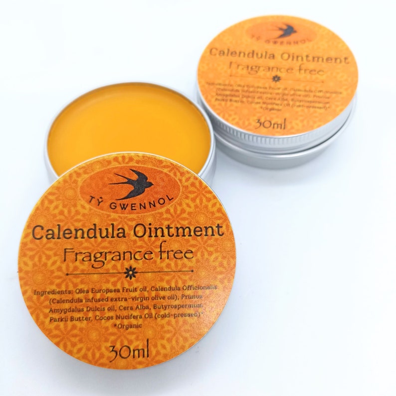 Calendula Ointment Botanical Salve With Beeswax, Coconut Oil and Shea ...