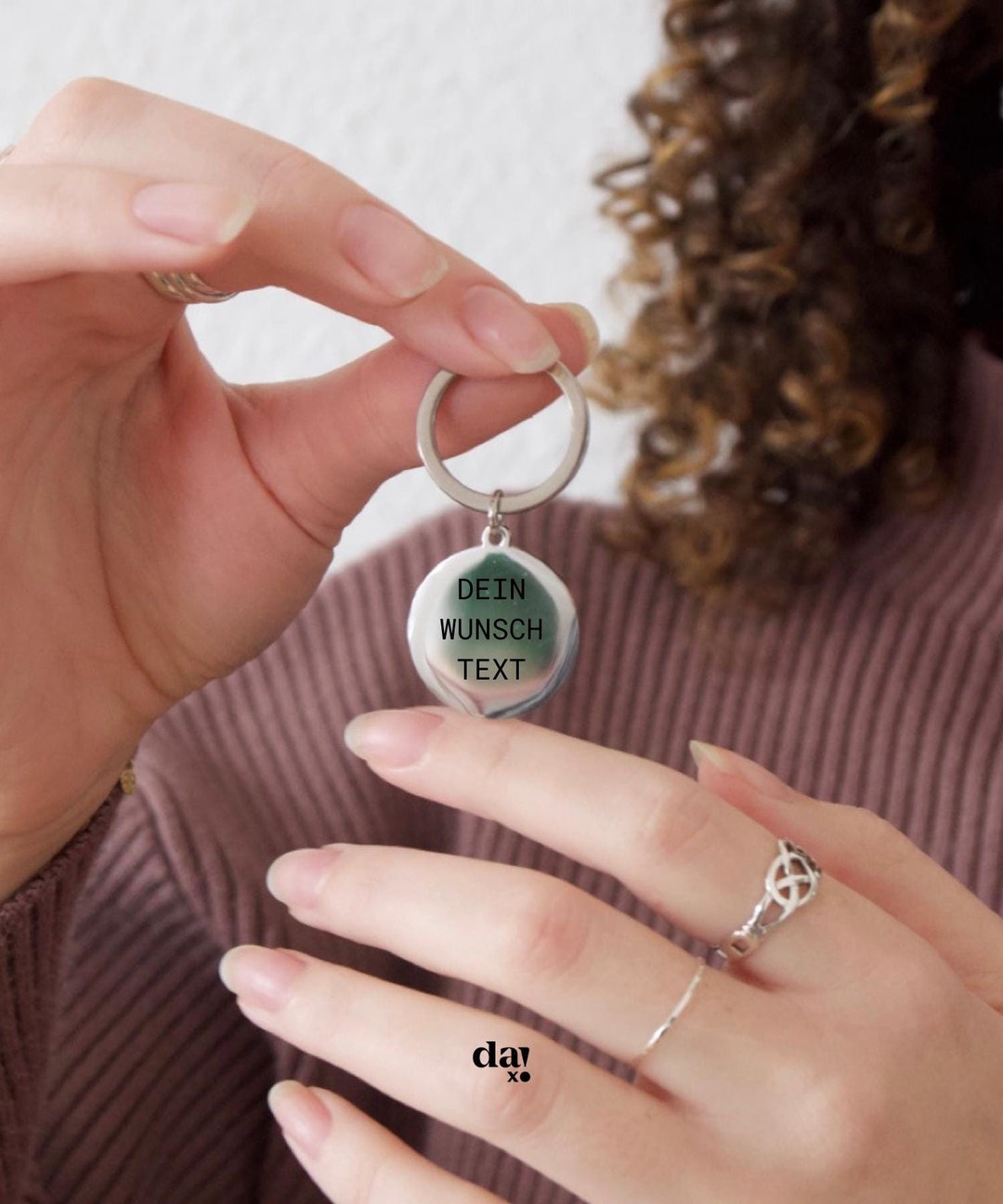 Personalized Keychain With Name or Custom Text (engraving ...