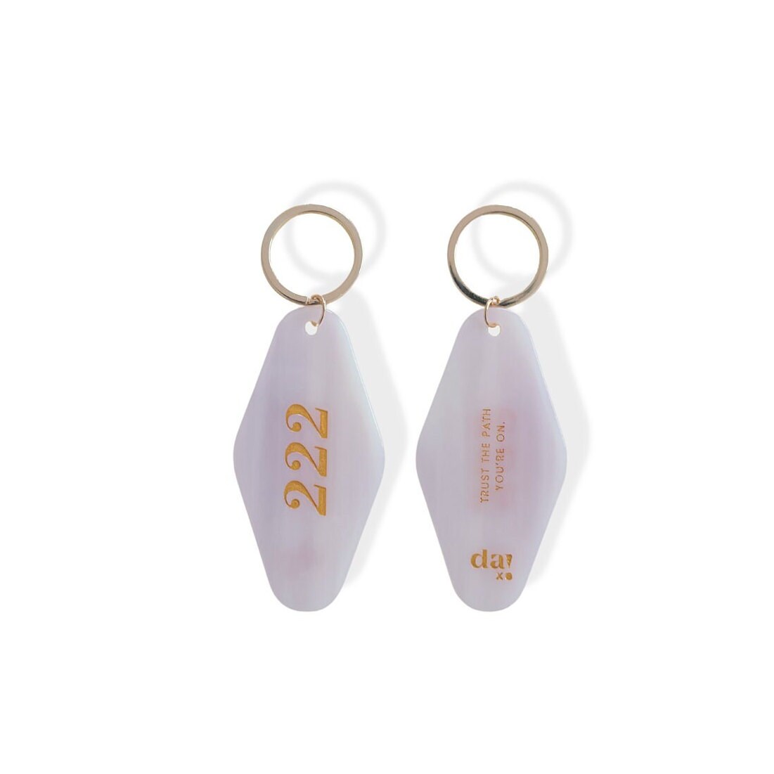 222 Angel Number Keychain: Trust the Process, Lucky Charm - Etsy