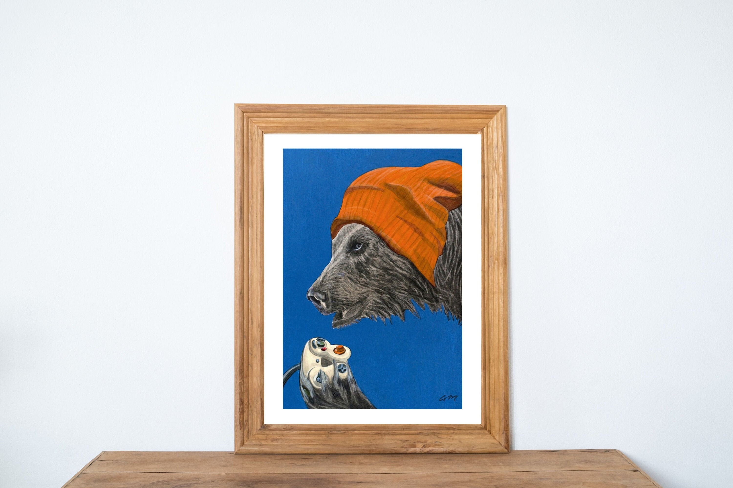 Gamer Bear Acrylic Painting Nintendo Video Game Art Funny - Etsy Australia