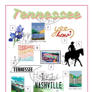 Tennessee the 16th State Savings Challenge and Cash Envelope - Etsy