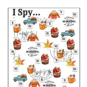 I Spy Fall Savings and Cash Envelope - Etsy