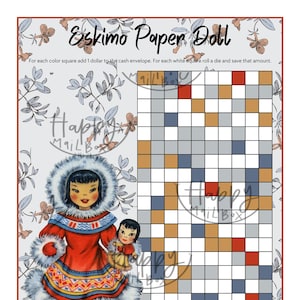Eskimo Paper Doll Challenge and Cash Envelope - Etsy