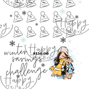 Winter Savings Challenge | Cash Envelope - Etsy