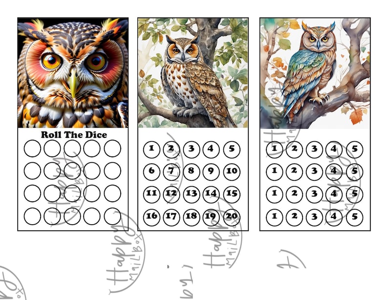 Owl Mini Savings Challenges and Cash Envelope- Set 2 - Etsy