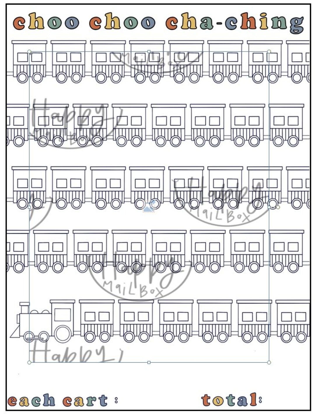 Choo Choo Train Savings Challenge With Cash Envelope - Etsy