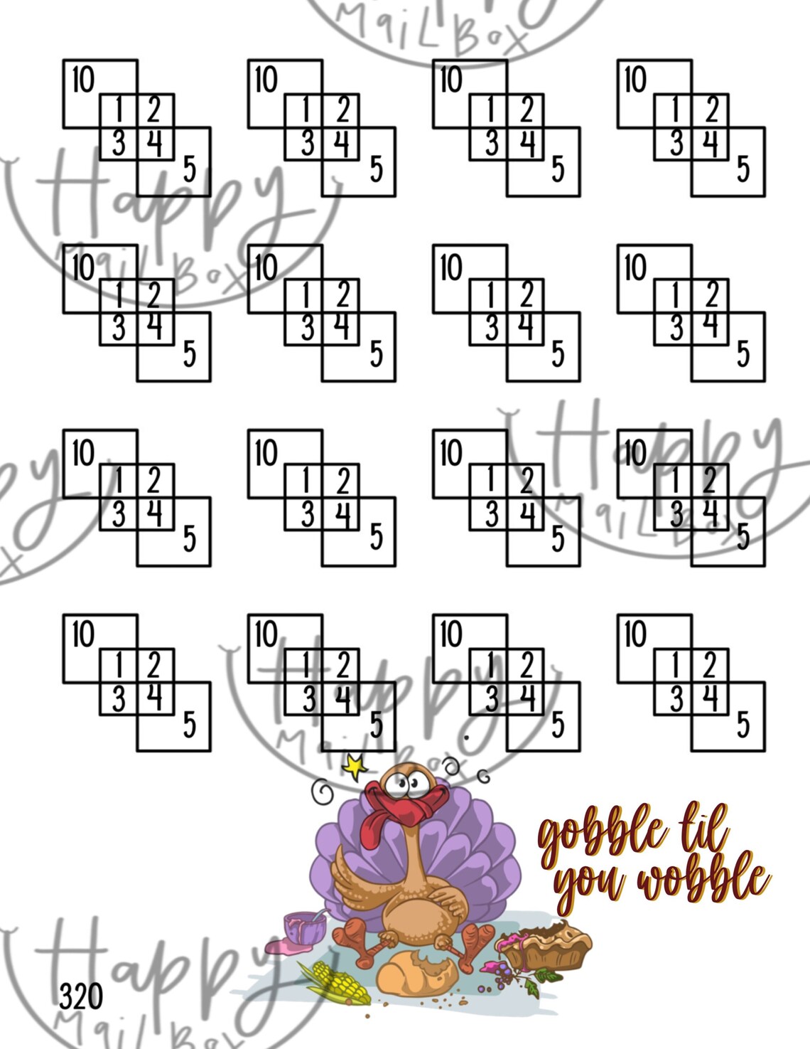 Gobble Till You Waddle Savings Challenge With Cash Envelope - Etsy