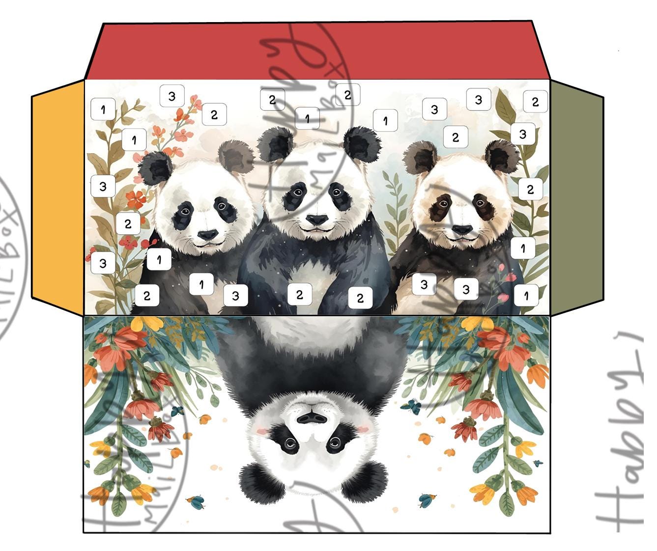Panda Envelope Savings Challenge Set of 3 – Nature Lover Printable Cash ...