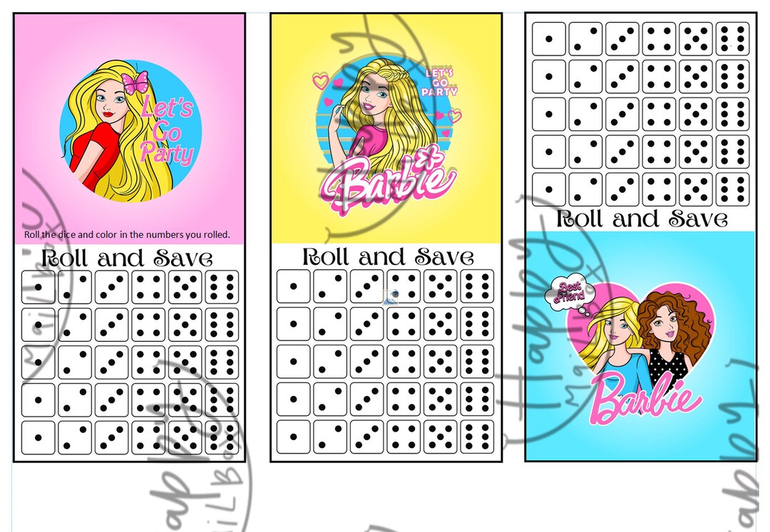 Roll and Save Barbie & Cash Envelope - Etsy
