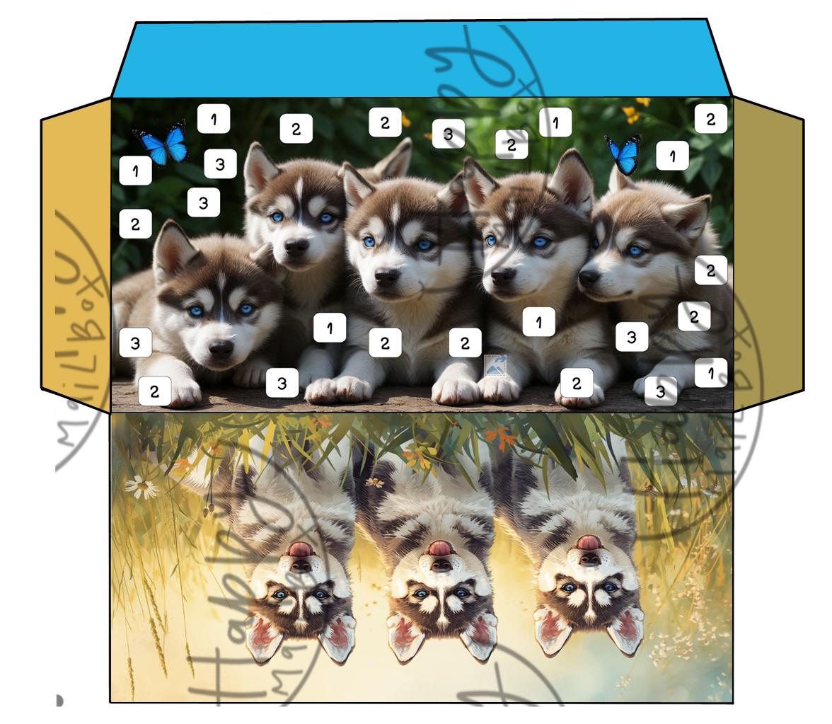 Husky Envelope Savings Set of 3 - Etsy
