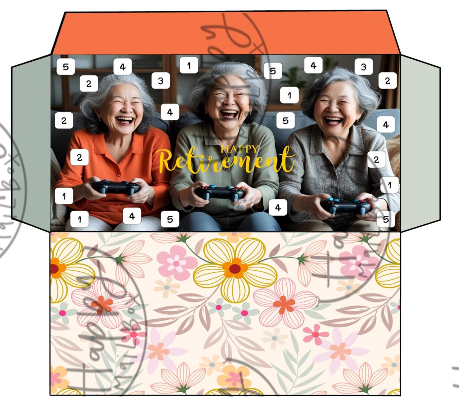 Happy Retirement Saving Envelopes Set of 5 - Etsy