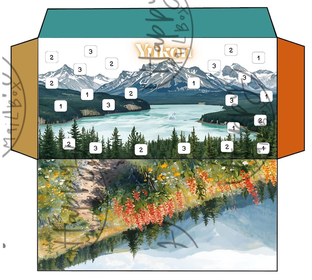 Canada Provinces & Territories Envelope Savings Challenge Set - Etsy
