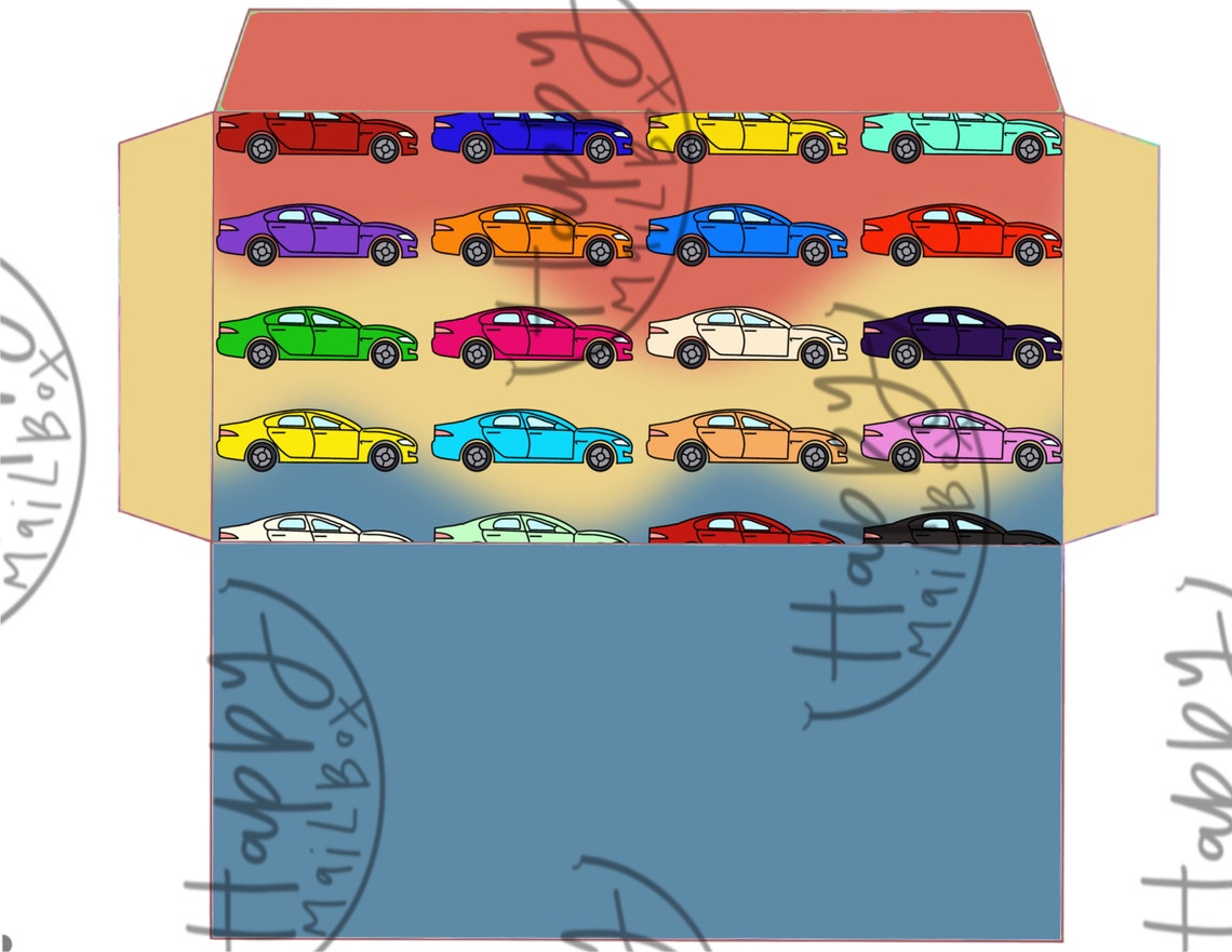 Car Savings Challenge and Cash Envelope - Etsy