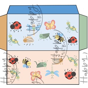 Kids Bug Savings Challenge and Cash Envelope - Etsy