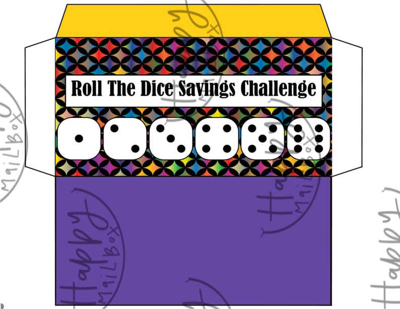 Roll the Dice Savings Challenge | Etsy